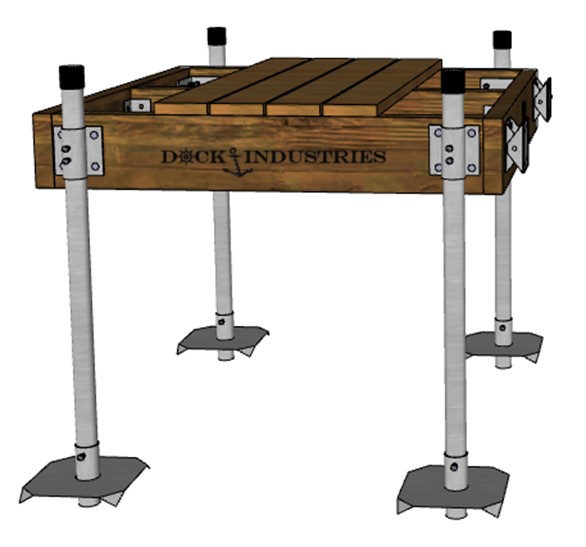 Heavy Duty 4'x4' Fixed dock - 4'x16' Semi-Floating - 8'x16' Floating ...