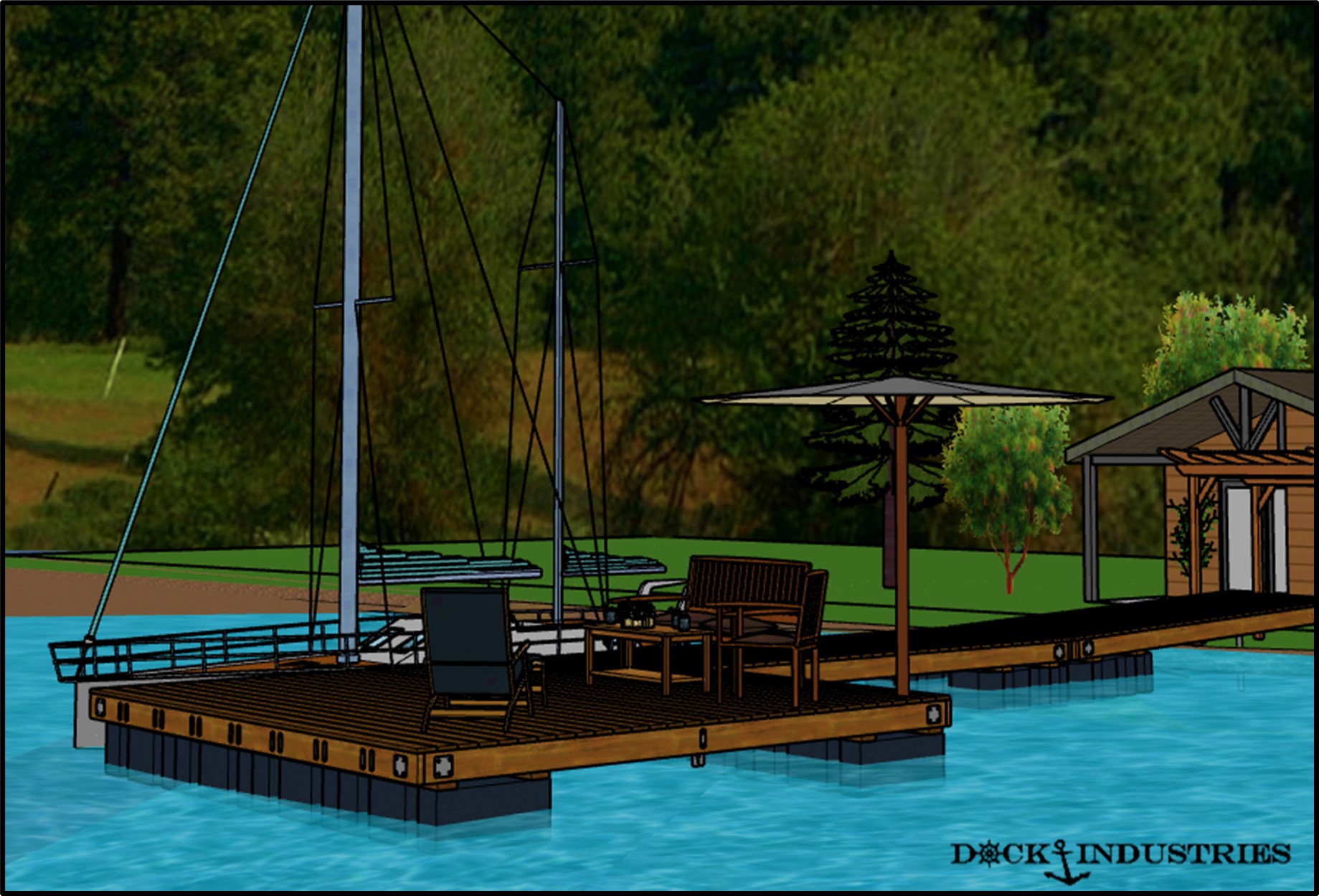 Docks kit 6'x16' semi-floating & 6'x16' floating & 16'x16' floating Heavy Duty Docks - Dock ...