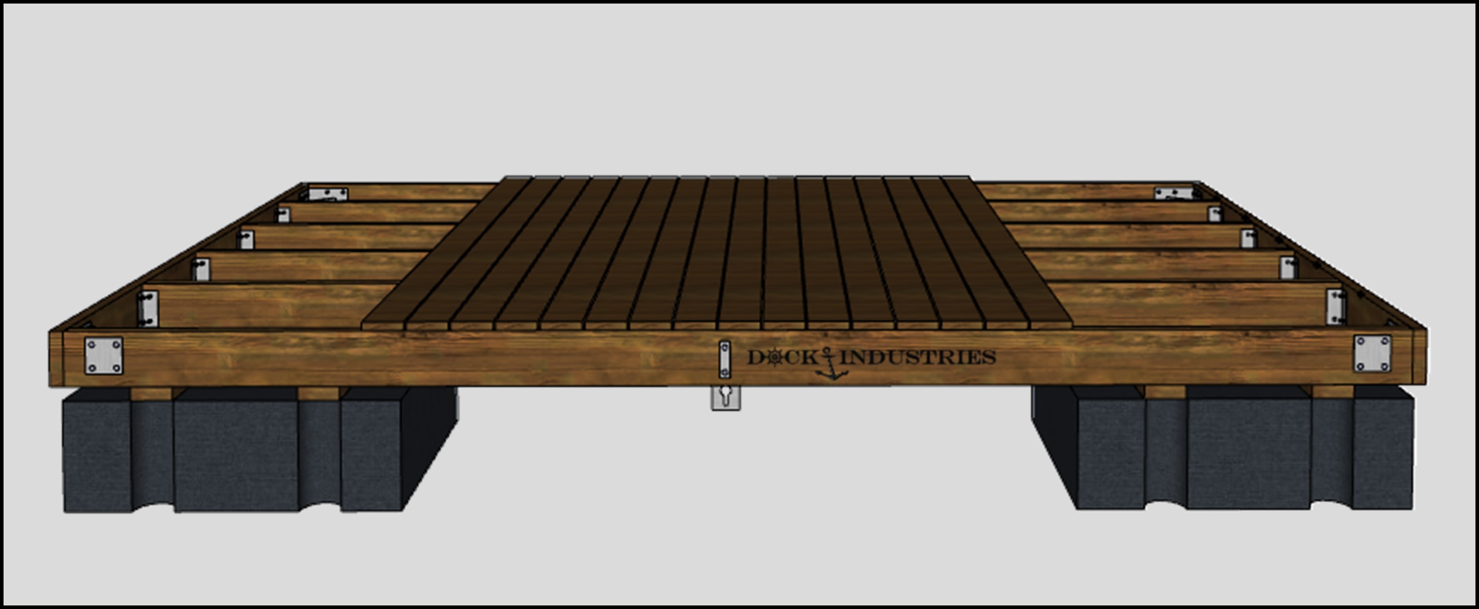 Ensemble de quais 4'x16' Semi-flottant, 4'x16' flottant et 10'x16 ... Ensemble de quais 4'x16' Semi-flottant, 4'x16' flottant et 10'x16 ...