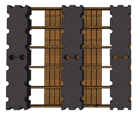 Residential swim raft 10'x10' kit - Dock Industries