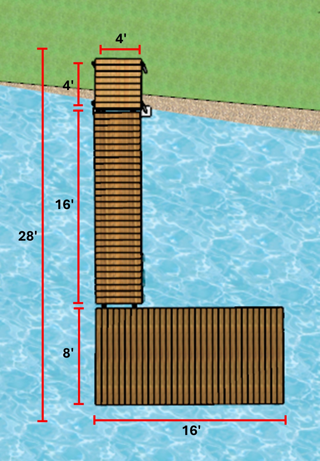 Heavy Duty 4'x4' Fixed dock - 4'x16' Semi-Floating - 8'x16' Floating ... Heavy Duty 4'x4' Fixed dock - 4'x16' Semi-Floating - 8'x16' Floating ...