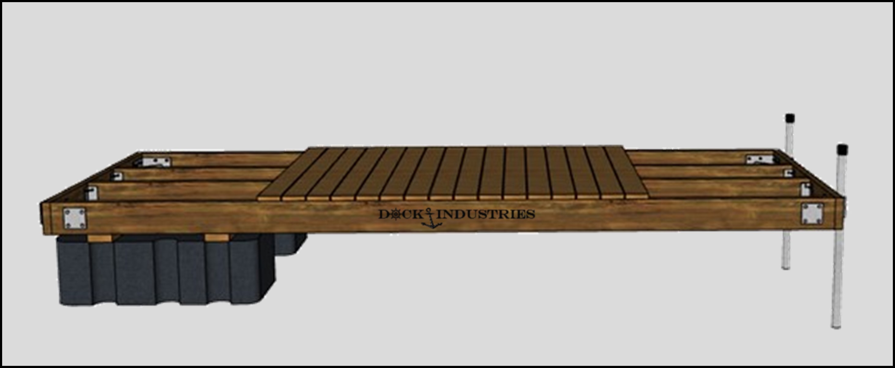 Docks kit 6'x16' semi-floating & 6'x16' floating & 16'x16' floating ...